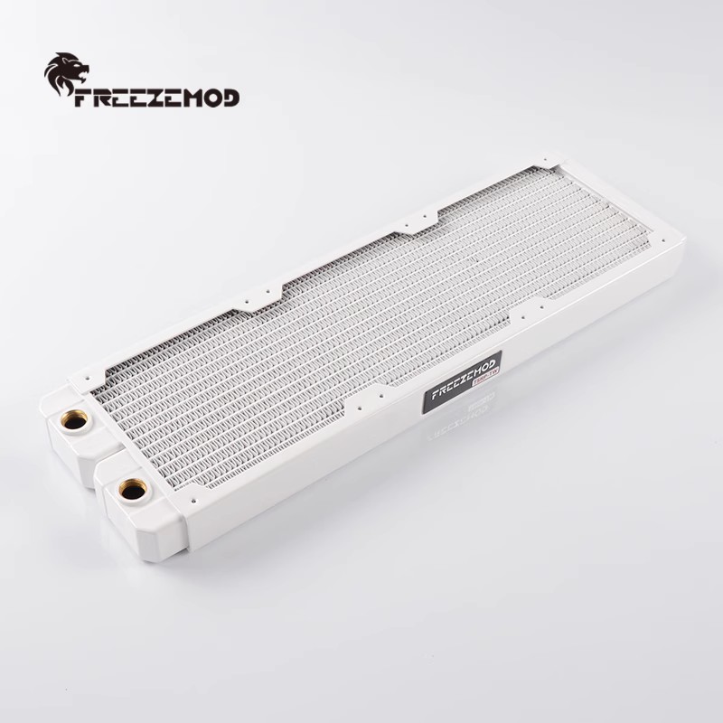 FREEZEMOD Computer water cooling piano white copper radiator 14 flat ...