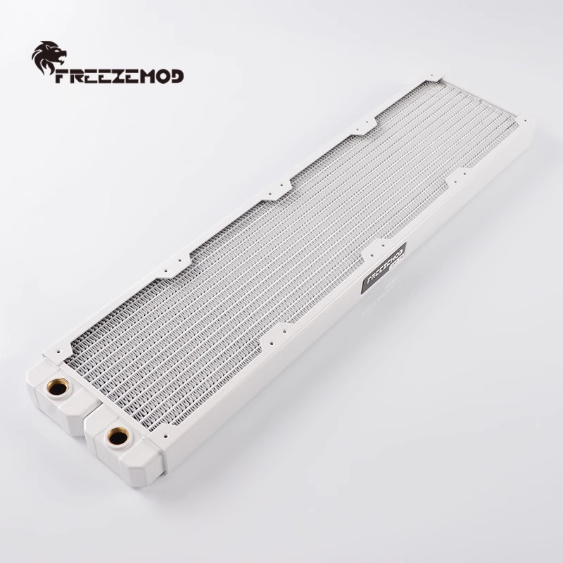 FREEZEMOD Computer water cooling piano white copper radiator 14 flat ...
